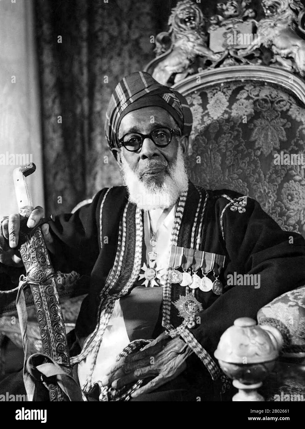 Tanzania/Zanzibar: Sayyid Sir Khalifa II bin Harub Al-Said (26 August ...