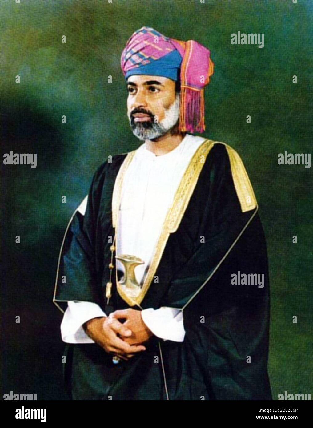 Oman: Official portrait of Qaboos bin Said Al Said (18 November 1940 ...