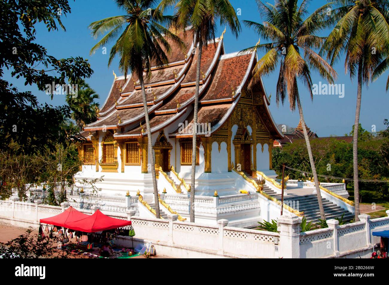 Wat Haw Pha Bang (Ho Pha Bang) was designed to house the highly revered ...