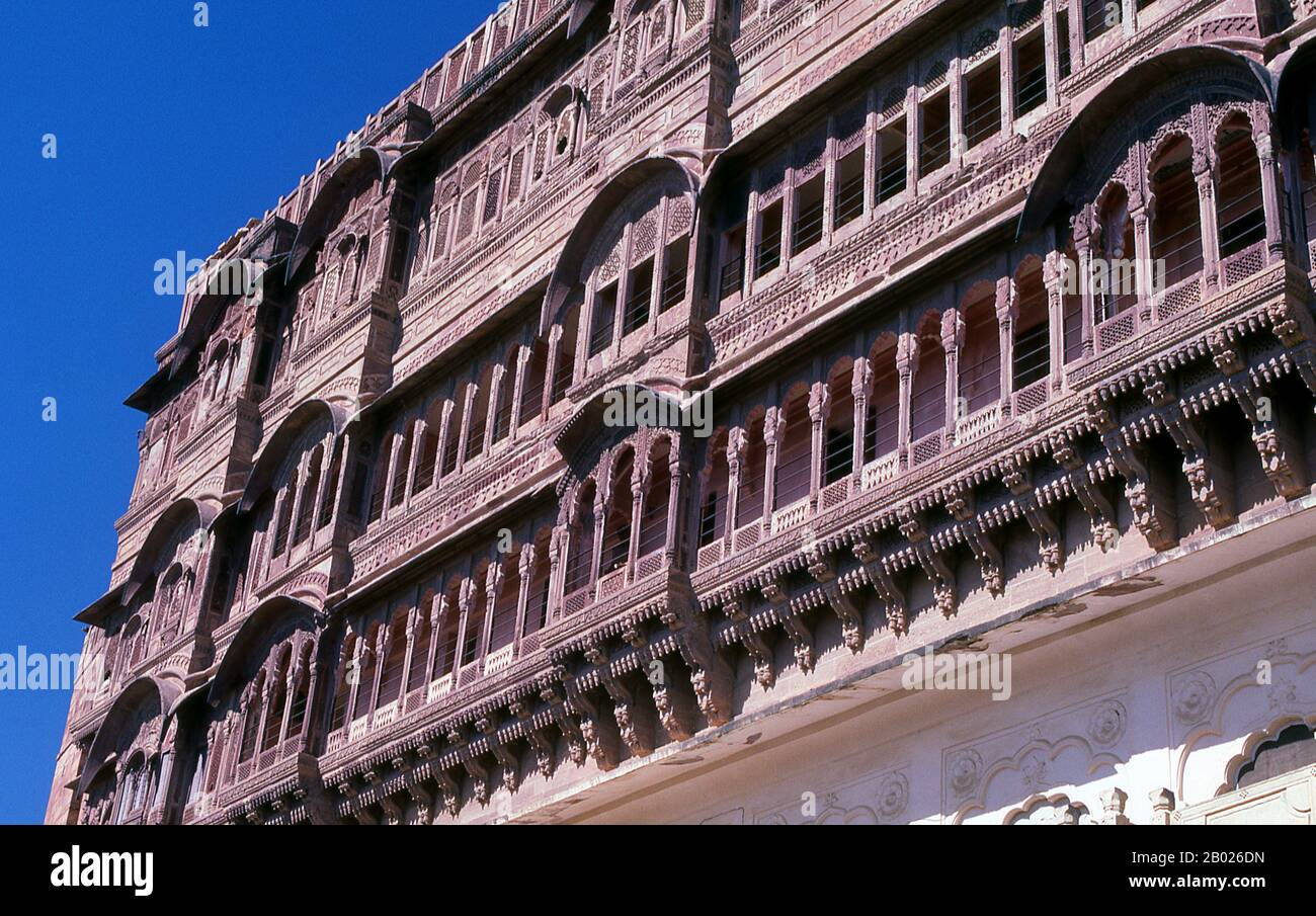 India: Palace apartments, Mehrangarh Fort, Jodhpur, Rajasthan. Jodhpur ...