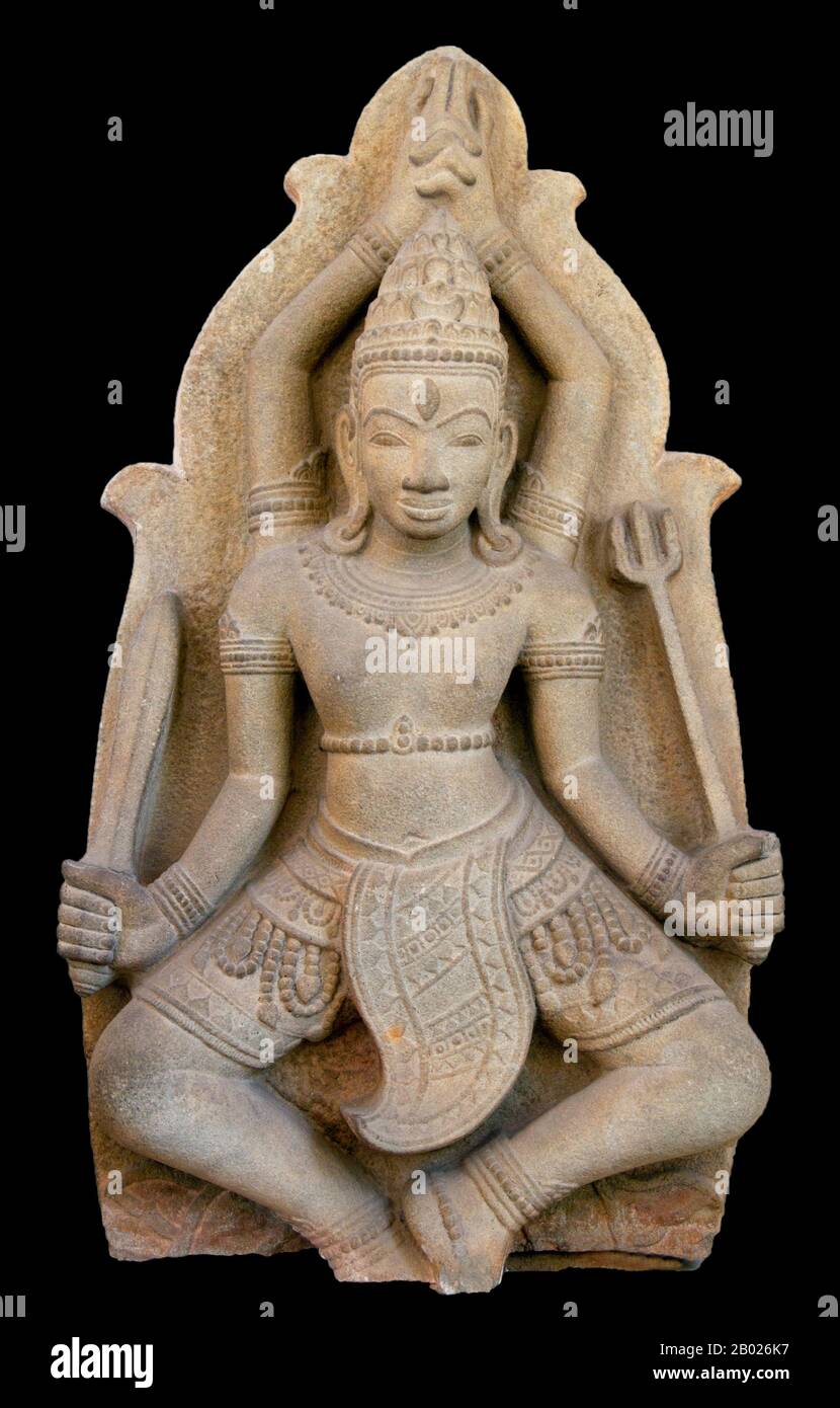 Vietnam: Cham statue of the Hindu god Shiva, 13th-14th century, Cham ...