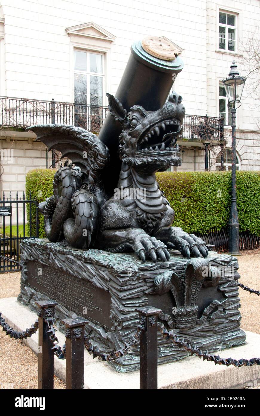 United Kingdom: The Siege of Cadiz Memorial, a French mortar mounted on ...