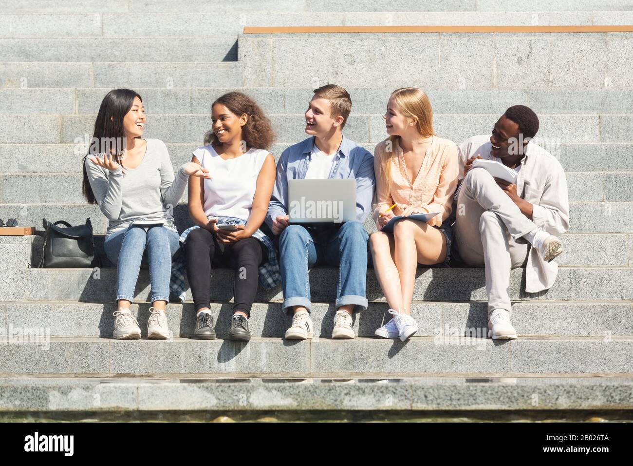 Multiracial people in park hi-res stock photography and images - Alamy