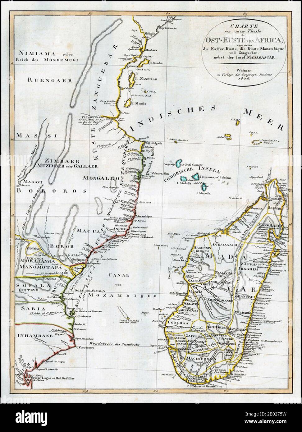 Swahili coast map hi-res stock photography and images - Alamy