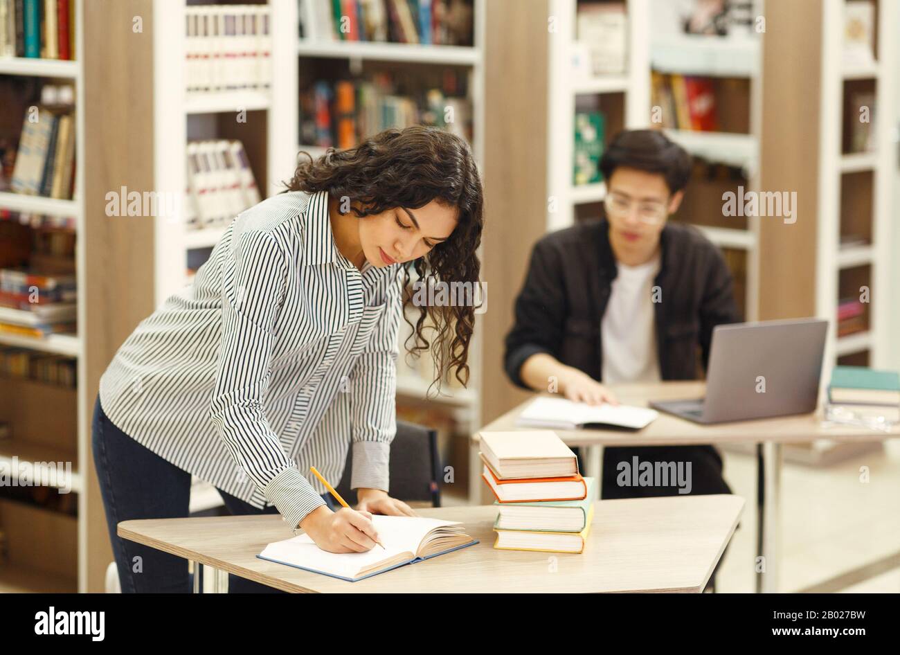 Professor Laptop University Campus High Resolution Stock Photography ...