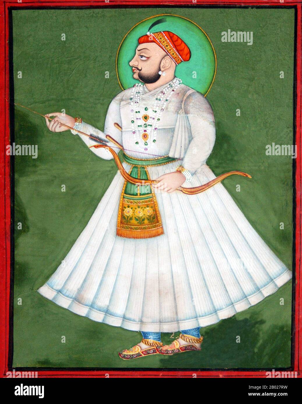 India: Maharao Ram Singh II (1808-1866), Raja of Kota, Rajasthan (r ...