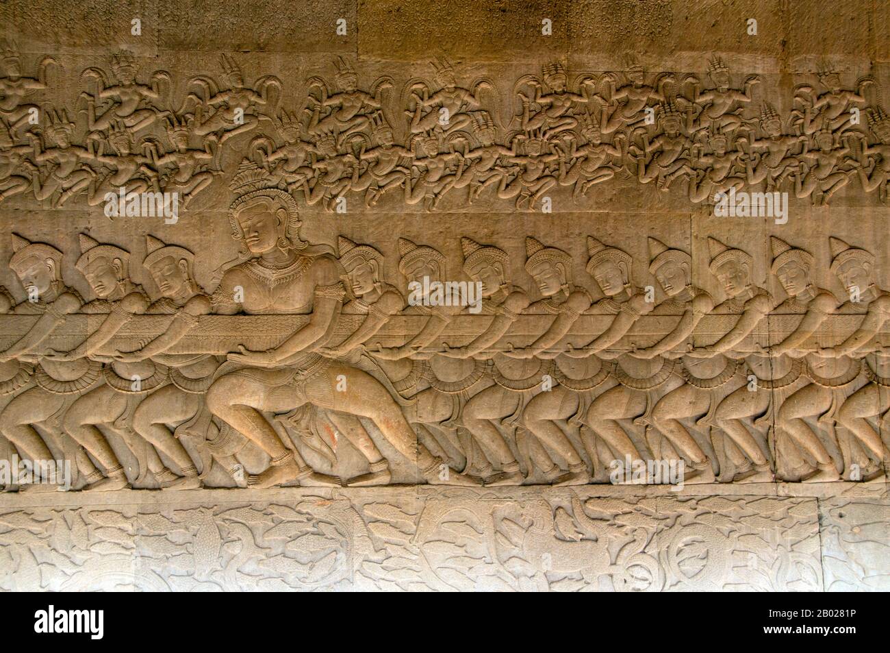 Cambodia: Churning of the Ocean of Milk (Sea of Milk), South Wing, East ...