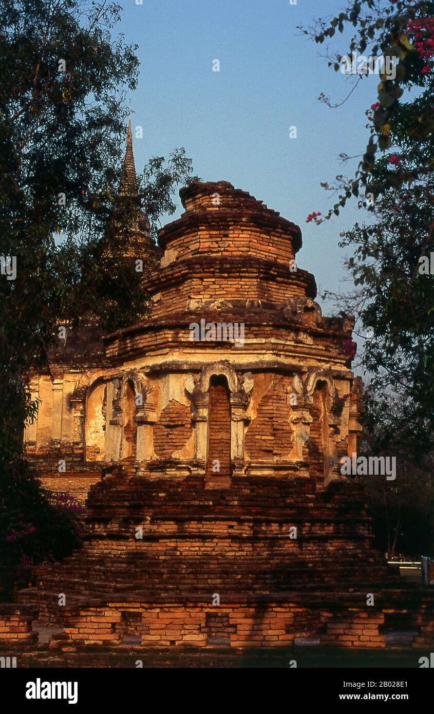 Thailand: Small chedi in the grounds of 15th century Wat Jet Yot ...