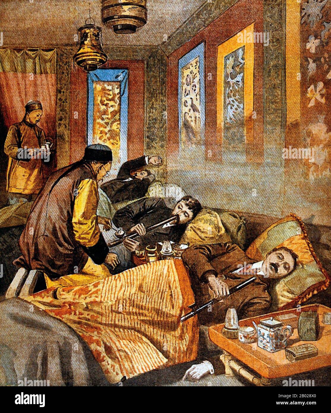 France/China: An opium den in France, as depicted by 'Le Petit Parisien ...