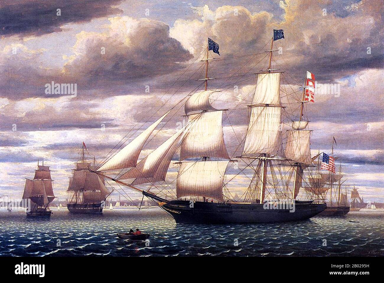 Boston harbour painting hi-res stock photography and images - Alamy