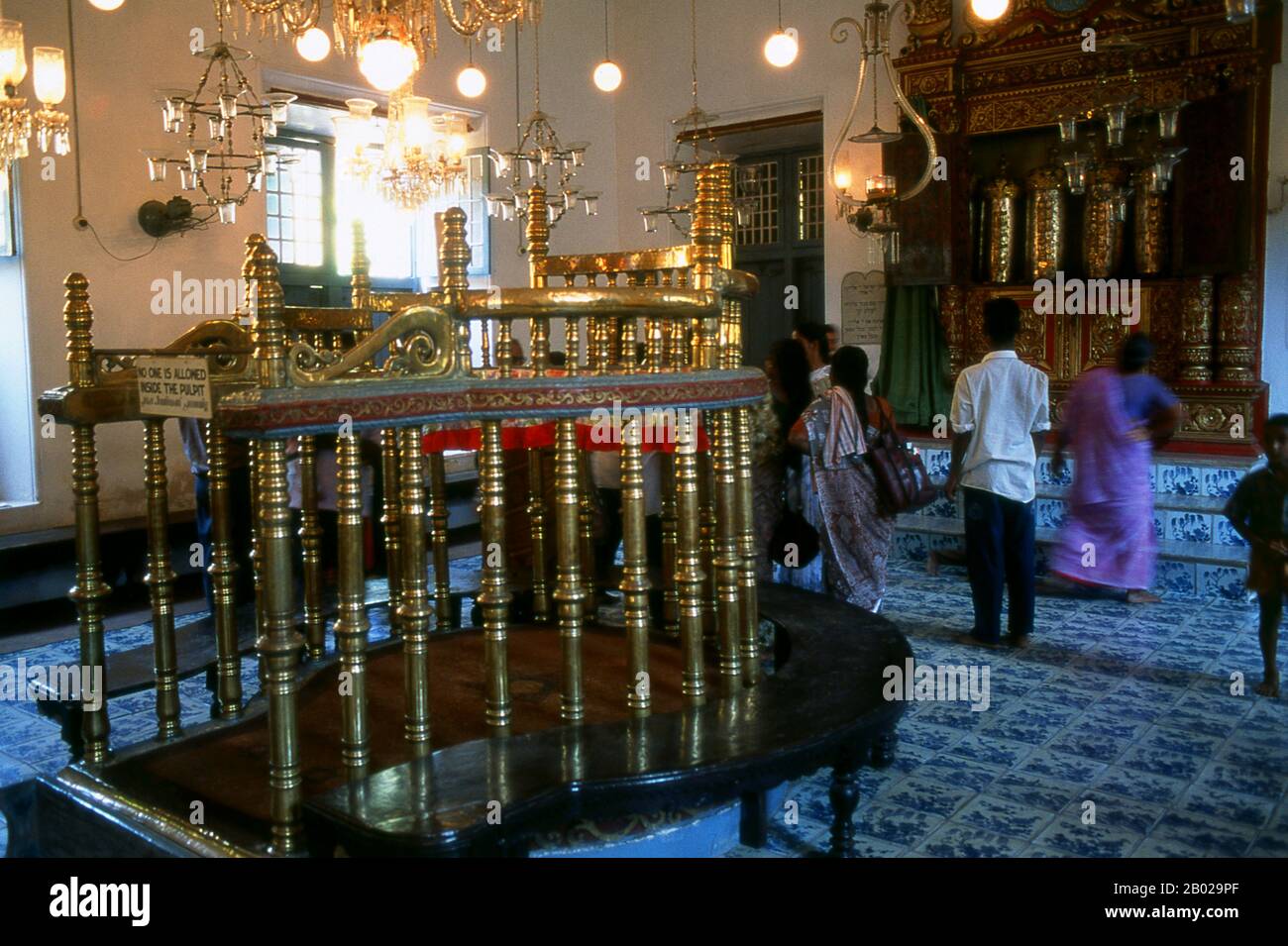 The Paradesi Synagogue (also known as the Cochin Jewish Synagogue or ...