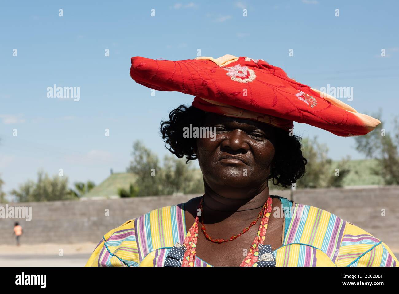 Herero woman in Namibia with traditional look Stock Photo - Alamy