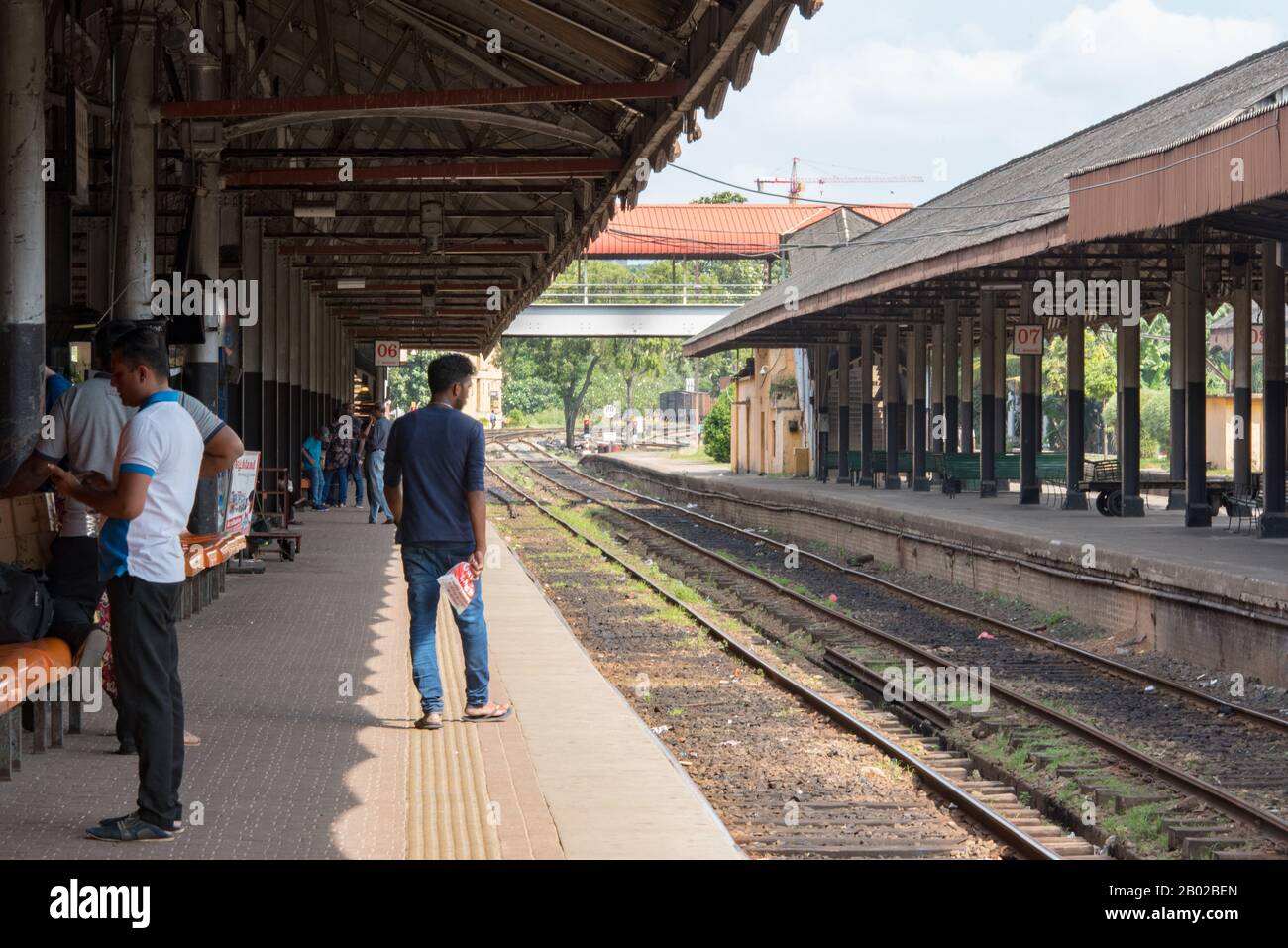 Colombo, Sri Lanka - November 14, 2019: View of Colombo Fort Railway ...
