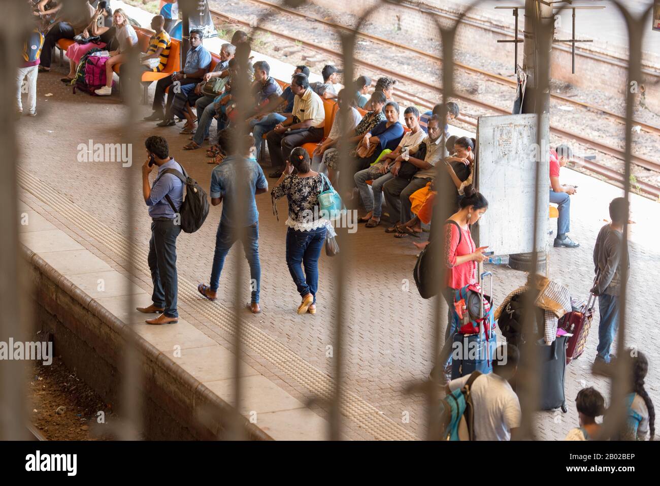 Colombo, Sri Lanka - November 14, 2019: View of Colombo Fort Railway ...