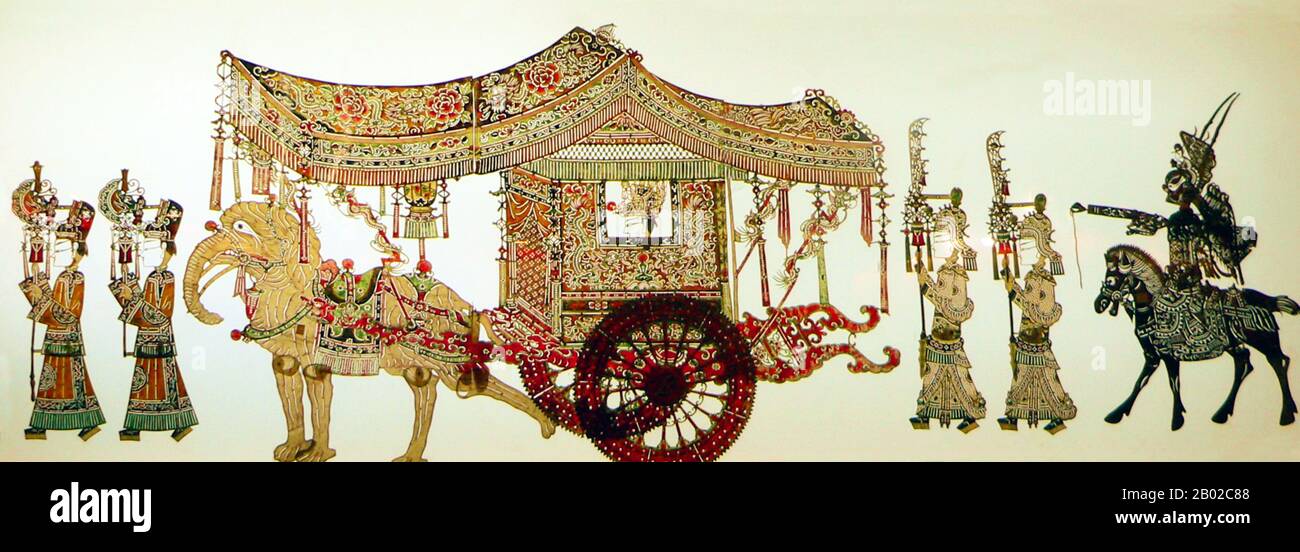 Shadow play (Chinese: 皮影戏, pí yĭng xì) or shadow puppetry is an ancient ...