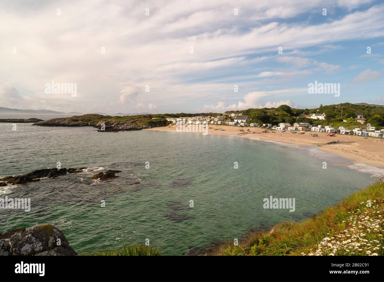 Beautiful cove on Iveragh Peninsula in County Kerry, Ireland Stock ...
