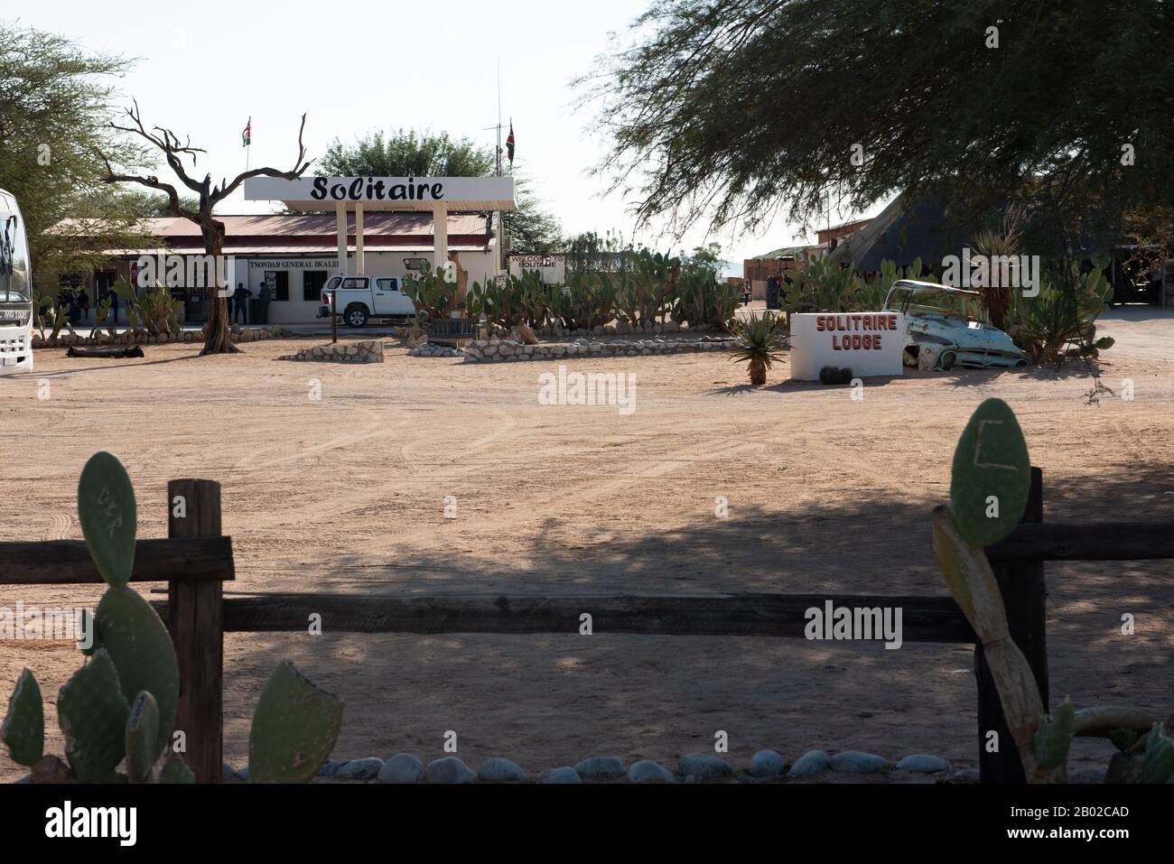 Solitaire, desert road in Namibia Stock Photo - Alamy