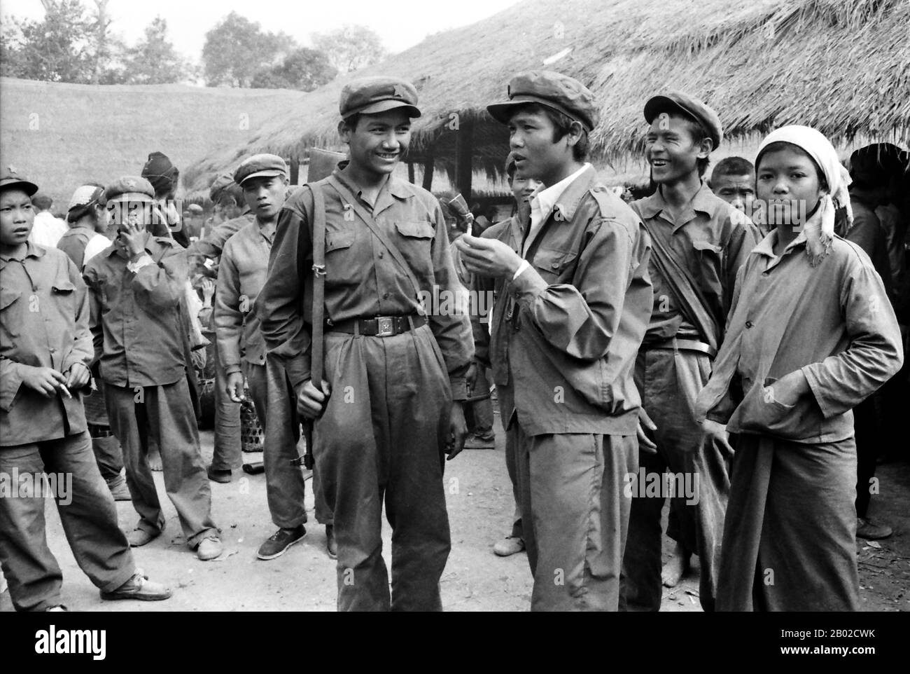Burma/Myanmar: CPB soldiers in a market, Communist Party of Burma (CPB ...
