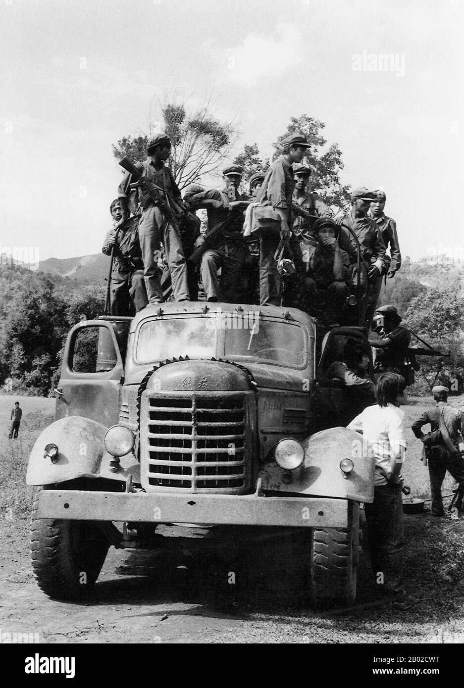 Burma/Myanmar: CPB soldiers on a truck, Communist Party of Burma (CPB ...