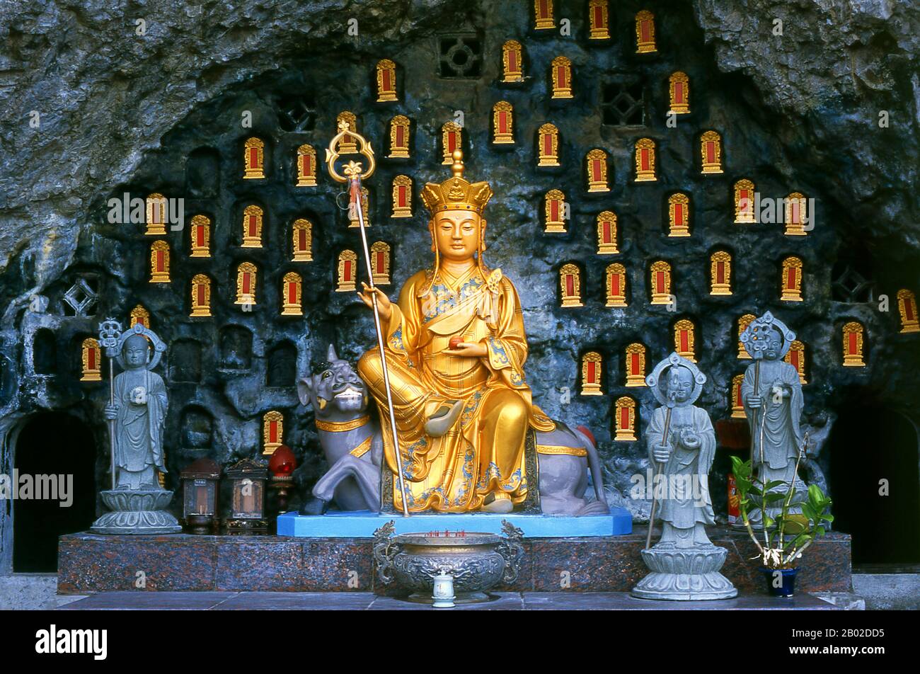 The Basian (Baxian) Caves (Caves of the Eight Immortals) show evidence ...