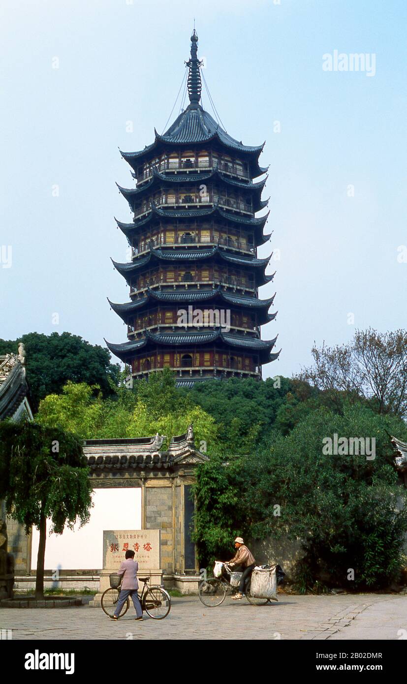 The octagonal North Temple Pagoda (Beisi Ta) is nine storeys and 76m ...