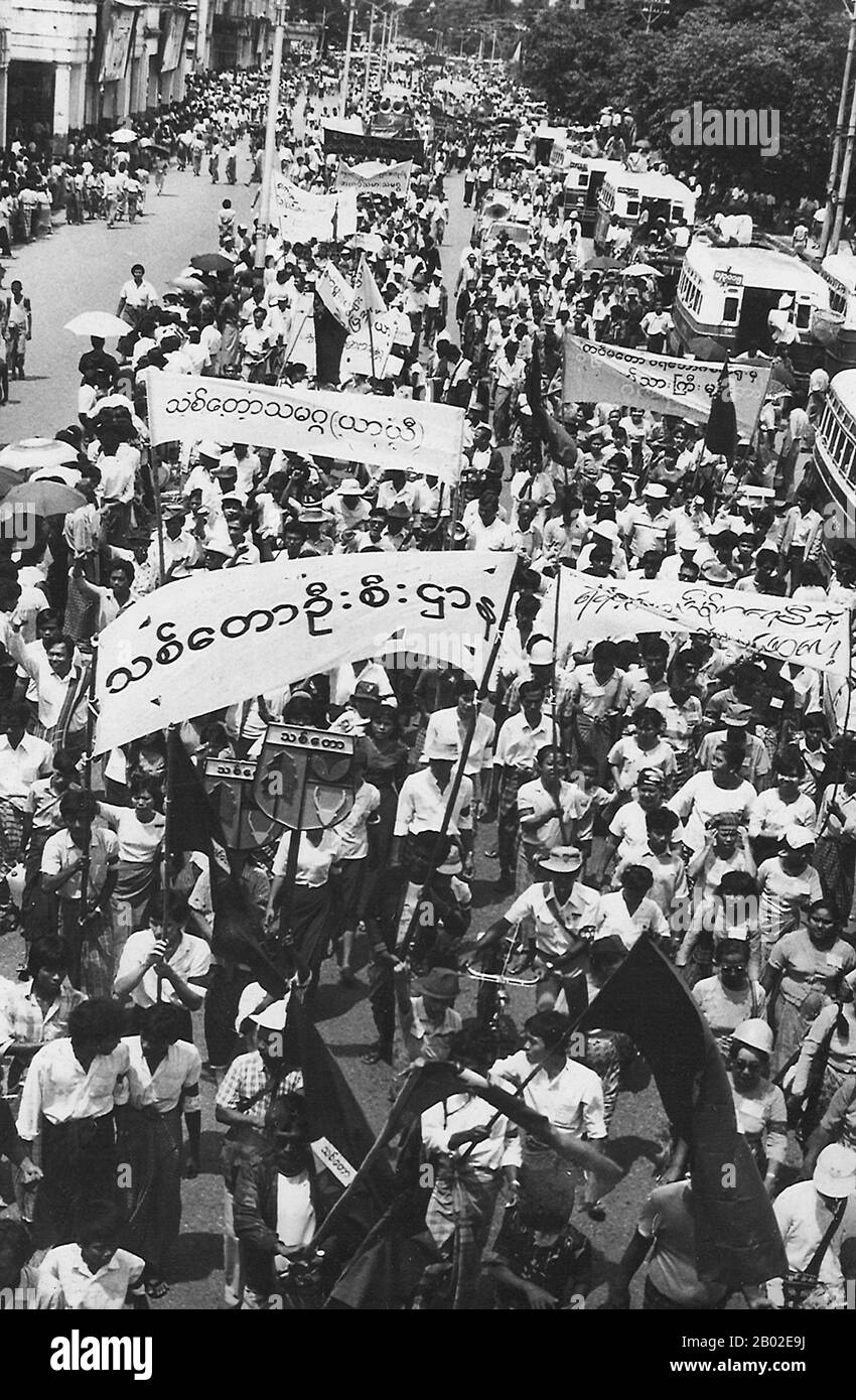 Myanmar 8888 uprising hi-res stock photography and images - Alamy