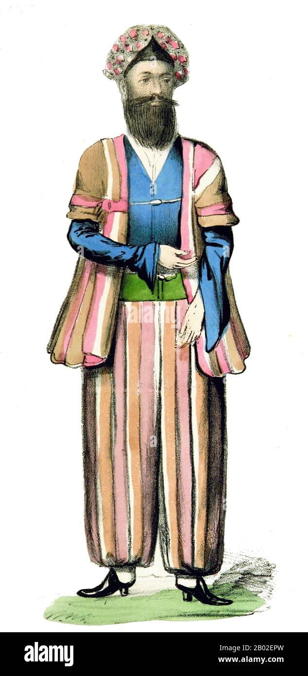 Iran/Persia: 'A Nestorian Priest from the Mountains'. Watercolour ...