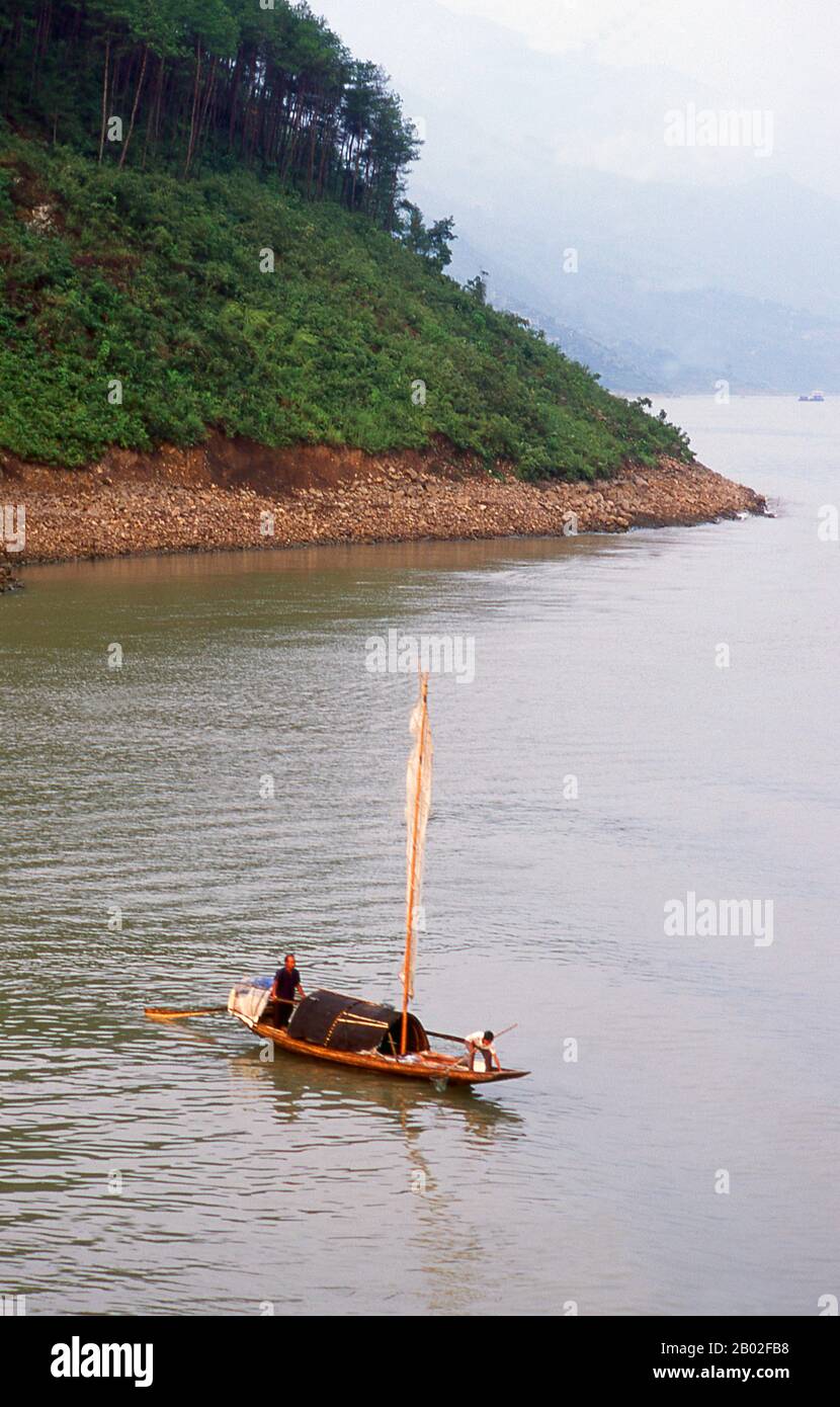 The Three Gorges or Yangtze Gorges span from the western—upriver cities ...