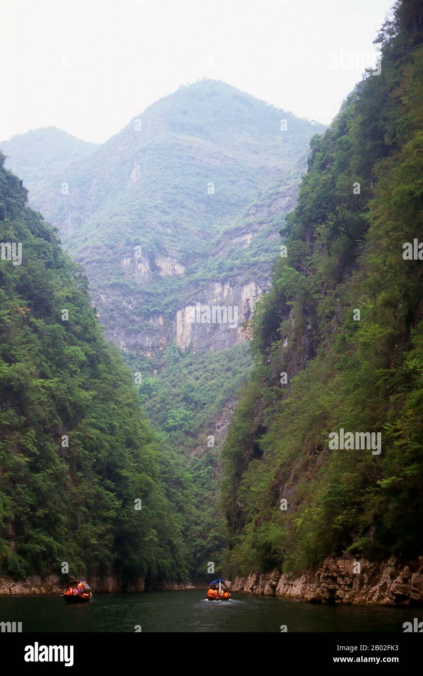 The Three Gorges or Yangtze Gorges span from the western—upriver cities ...