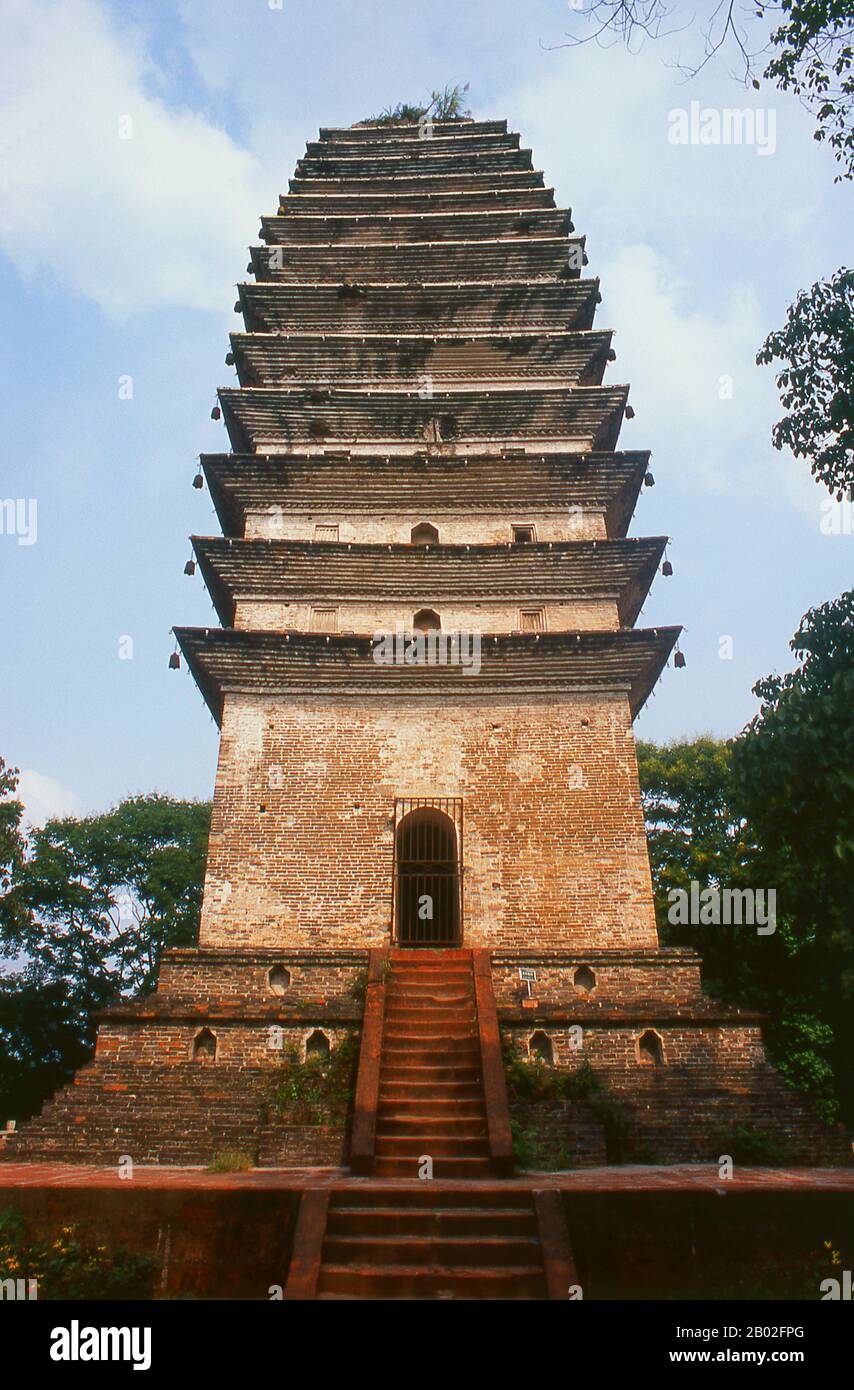 The Lingbao Pagoda was built during the Tang Dynasty (618 - 907 CE ...