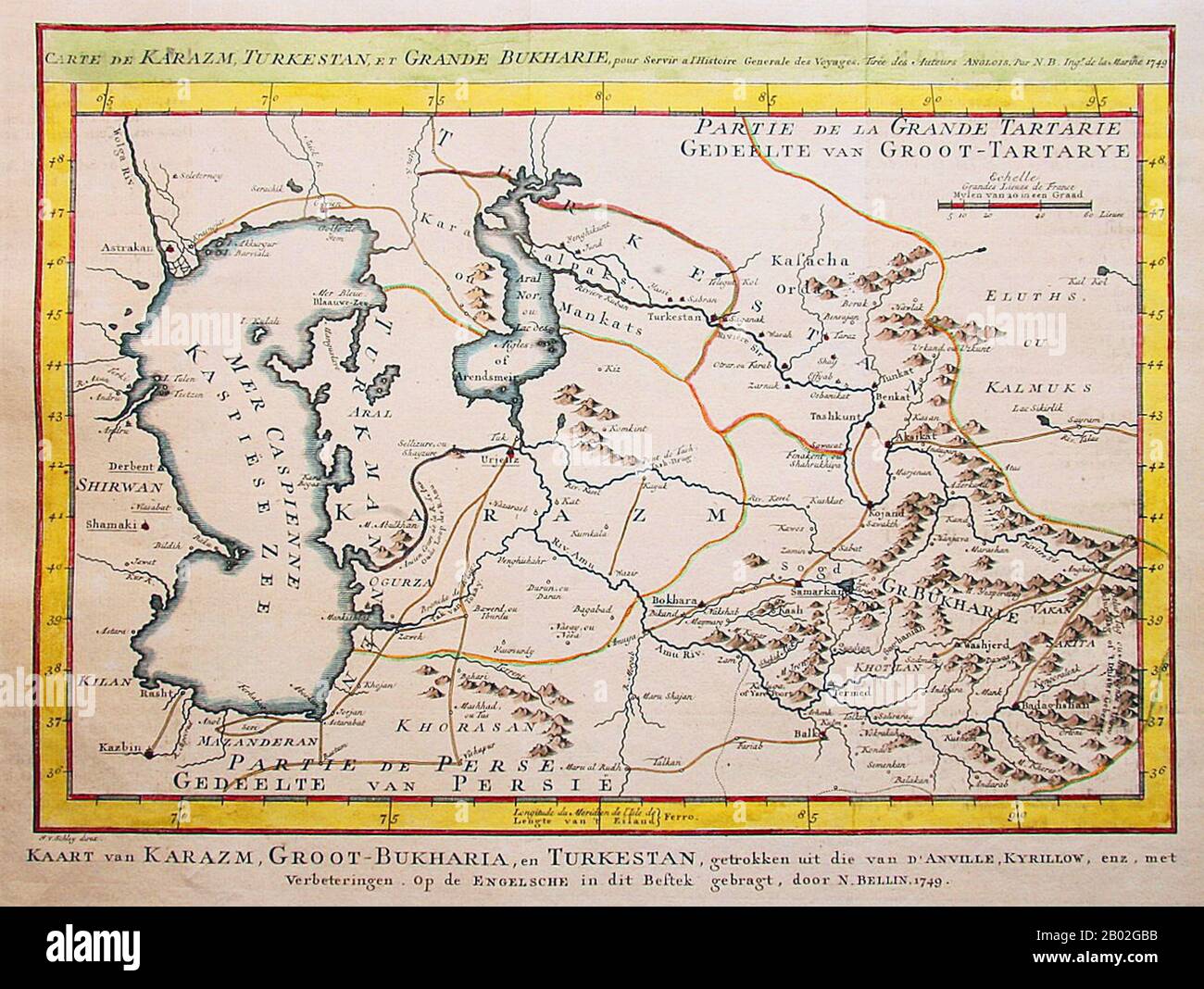 Historical central asia map hi-res stock photography and images - Alamy