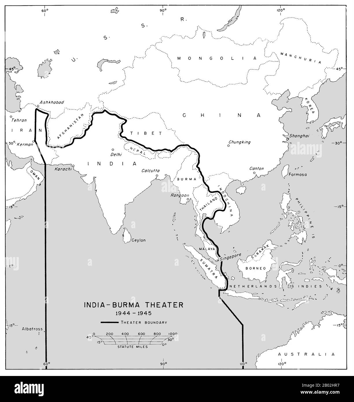 China Burma India Theater (CBI) was the name used by the United States ...