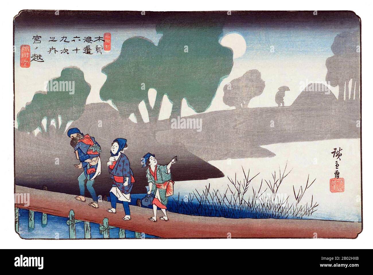 The Sixty-nine Stations of the Kiso Kaidō (木曾街道六十九次 Kiso Kaidō ...