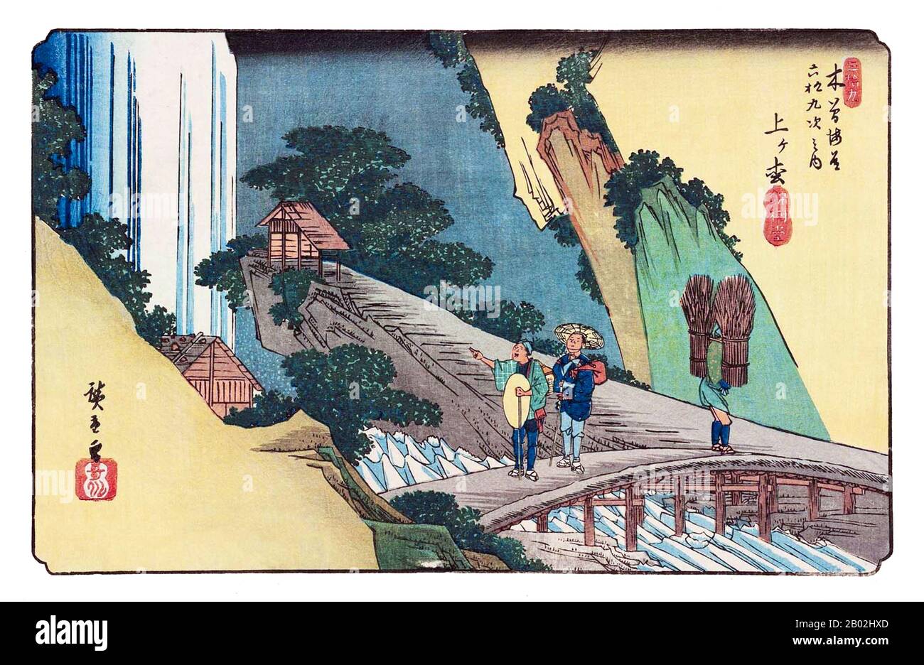 The Sixty-nine Stations of the Kiso Kaidō (木曾街道六十九次 Kiso Kaidō ...
