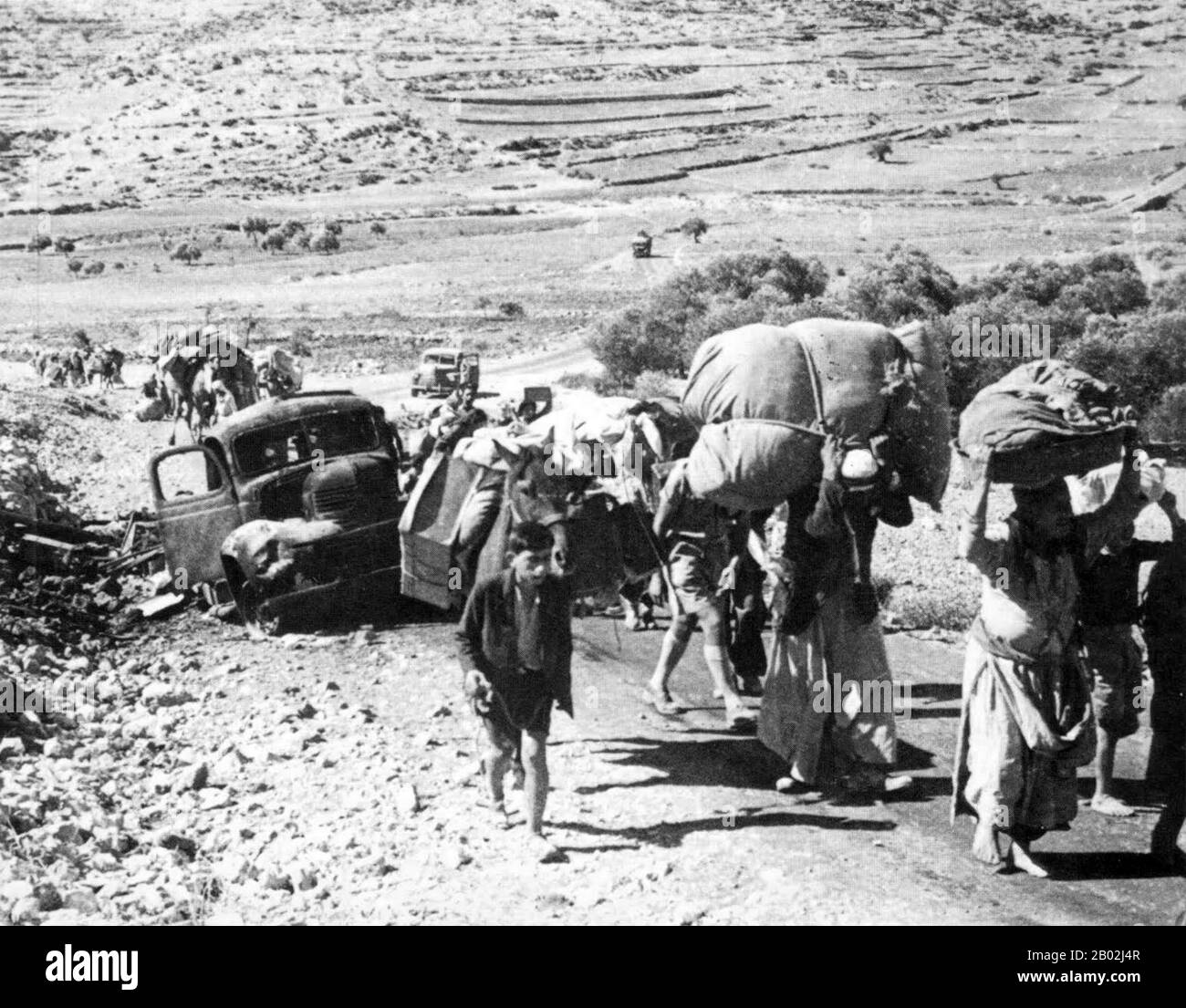 The 1948 Palestinian exodus, known in Arabic as the Nakba (Arabic ...