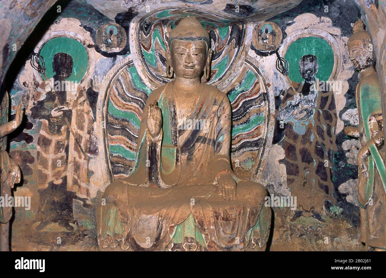 Binglingsi Shiku (Thousand Buddha Caves) is a collection of caves and ...