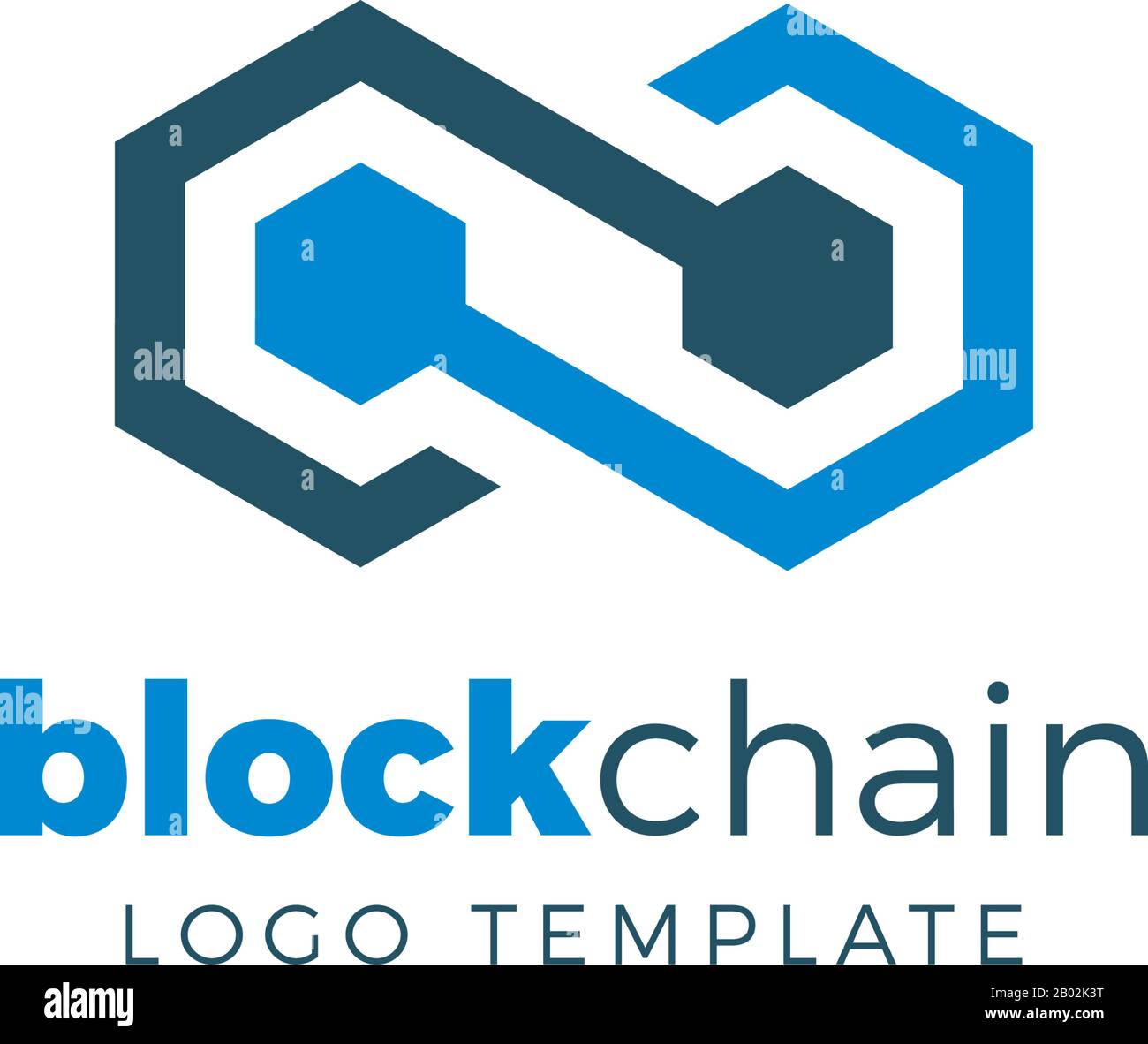 Blockchain & Crypto Currency Vector Logo Template Stock Vector Image ...