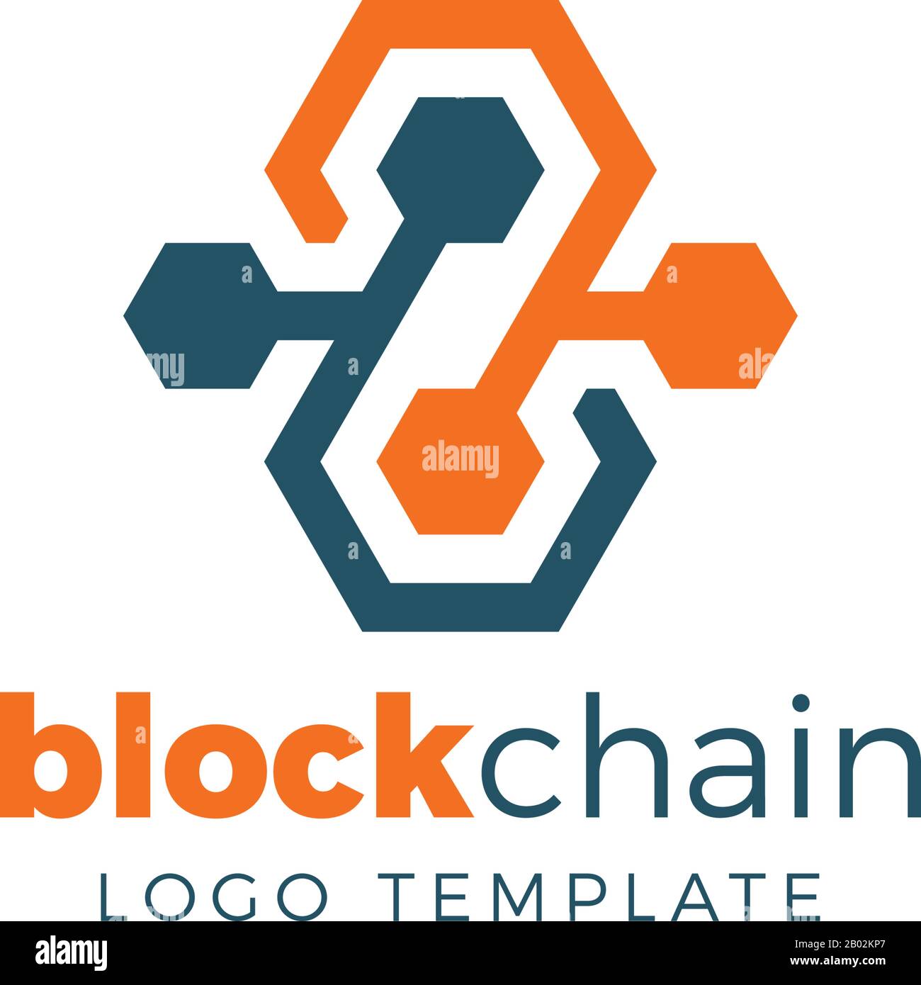 Blockchain & Crypto Currency Vector Logo Template Stock Vector Image ...