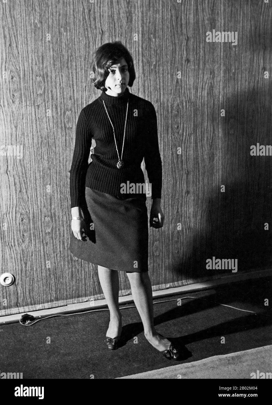 Vicky Leandros, griechisch deutsche Sängerin, am Anfang ihrer Karriere ...