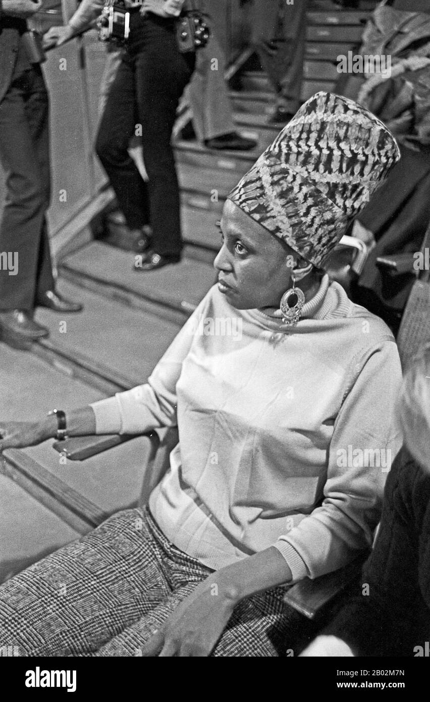Miriam Makeba, südafrikanische Sängerin, bei Proben zu einem Konzert in ...