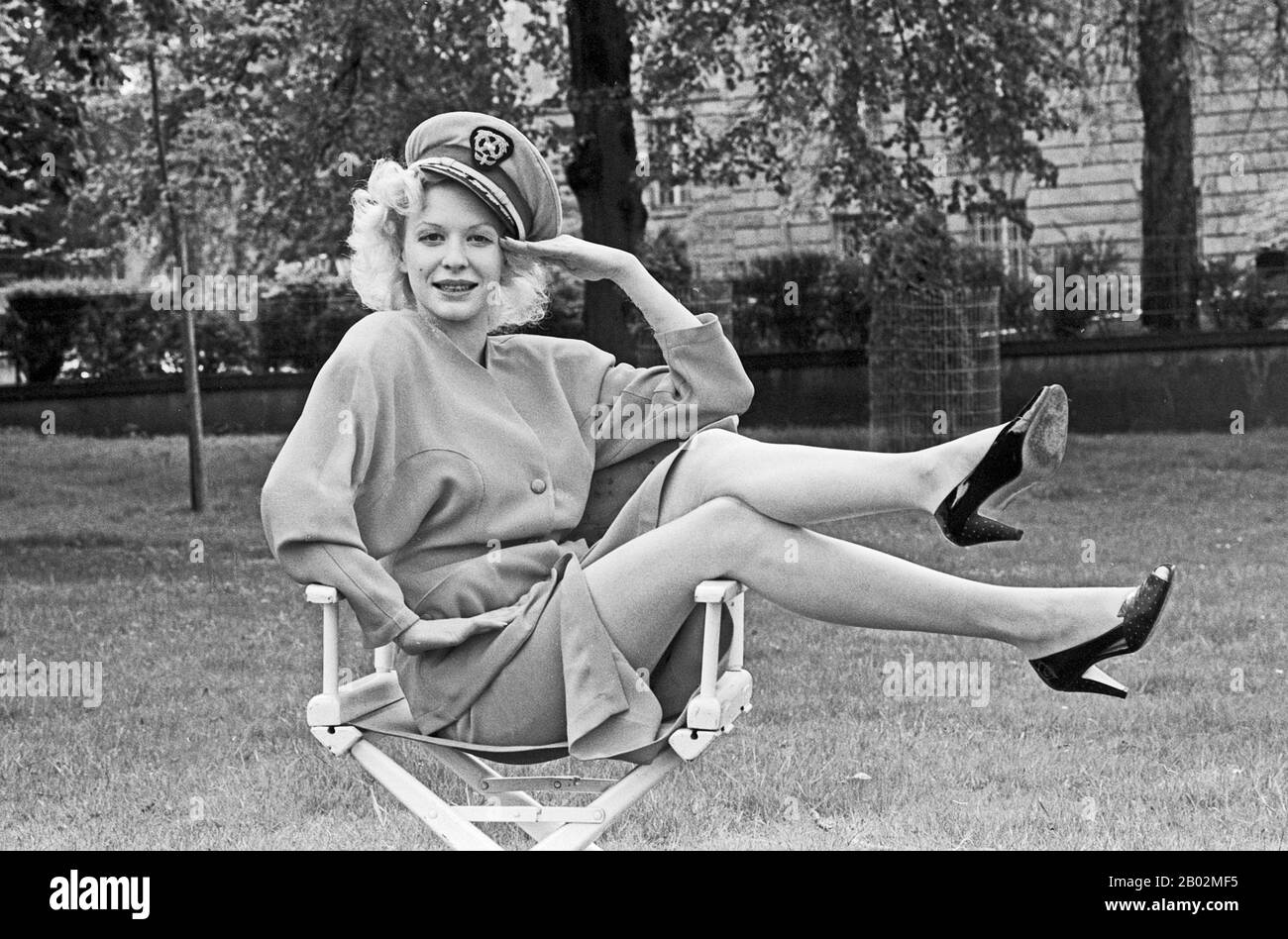 Sunnyi Melles, schweizerische Schauspielerin bei einem Fotoshoot ...