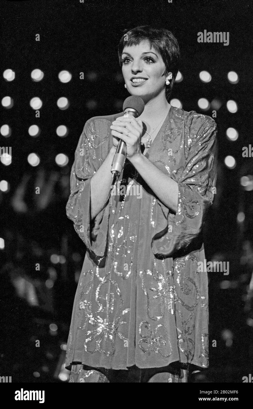 Liza Minnelli, amerikanische Sängerin und Schauspielerin, bei einem ...