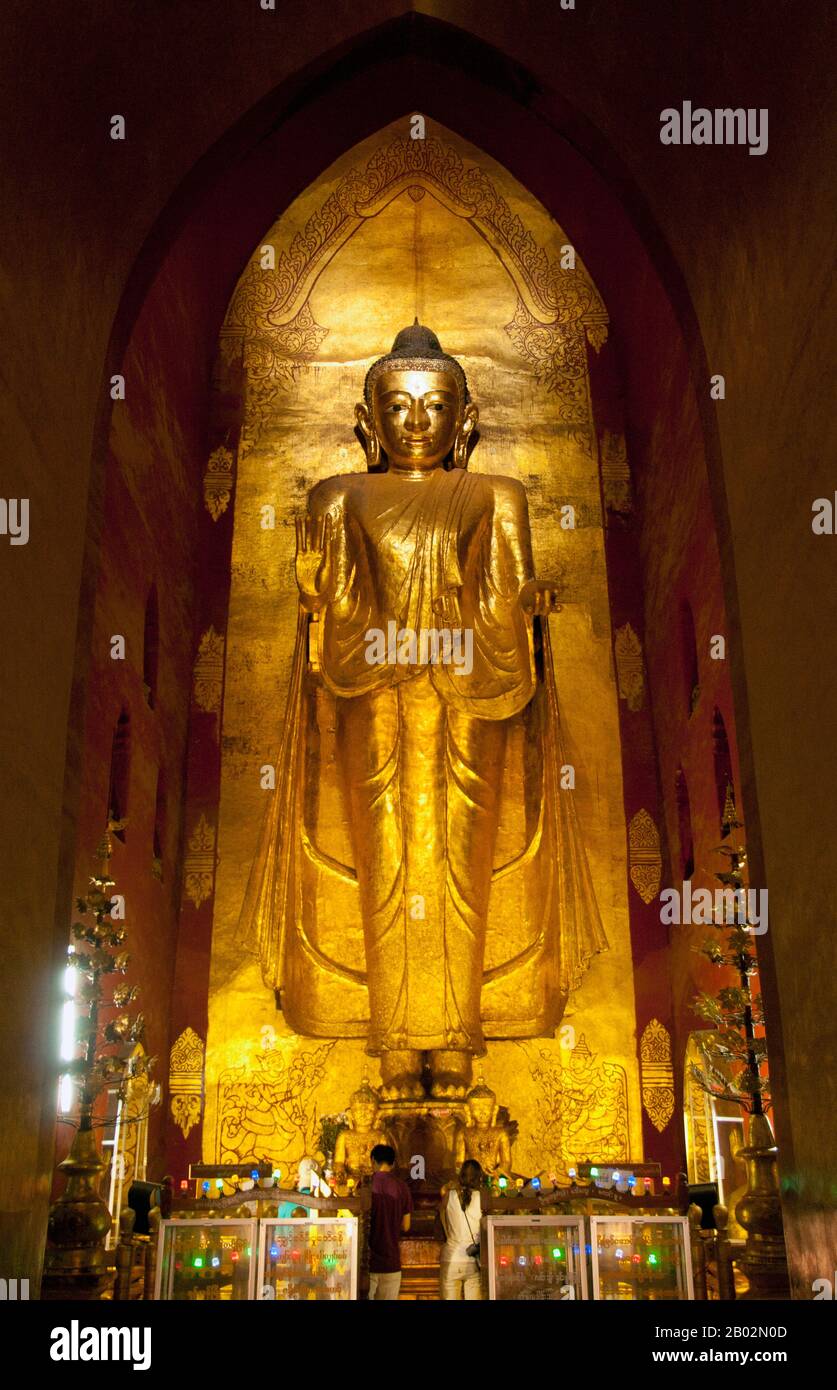 Perhaps the highest revered temple in Bagan, the Ananda Pagoda was ...