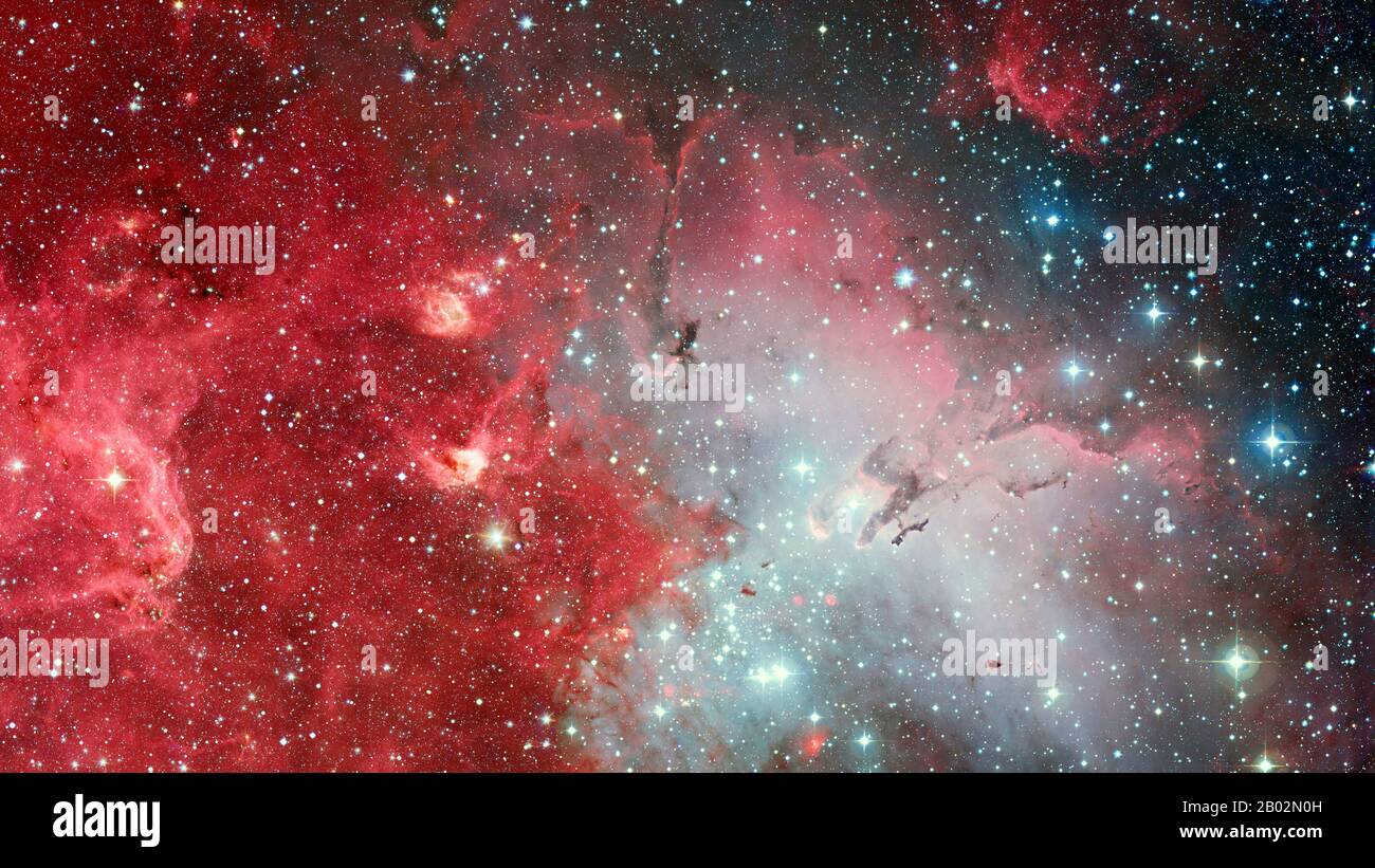 Infinite space background with nebulas and stars. This image elements ...