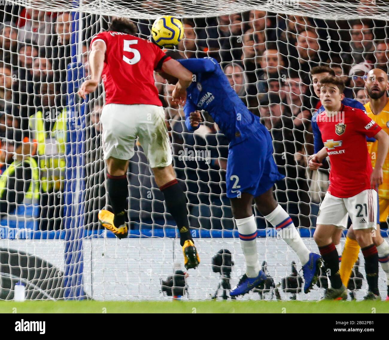 Harry maguire manchester united goal hi-res stock photography and ...