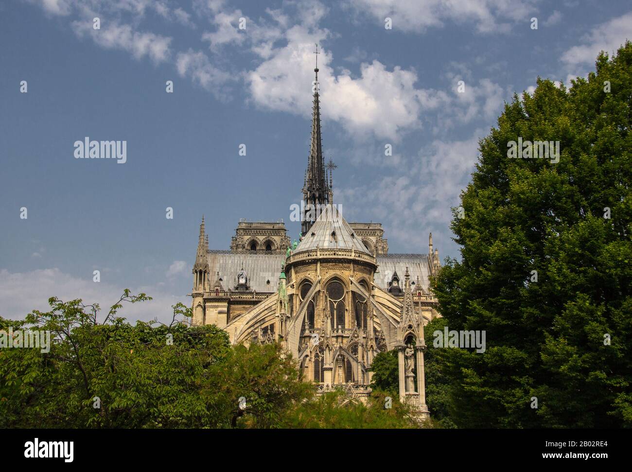 Cathedral rear view Stock Photo - Alamy