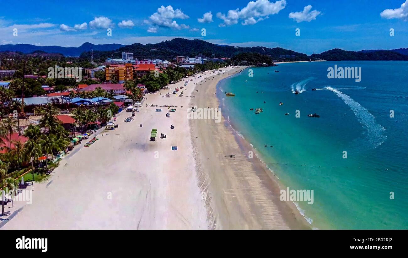 Aerial view of Cenang Beach in Langkawi Island,Malaysia Stock Photo - Alamy