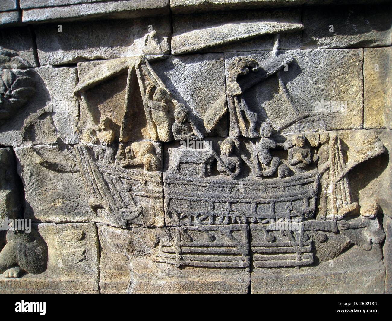 A Borobudur ship is the 8th-century wooden double outrigger, sailed ...