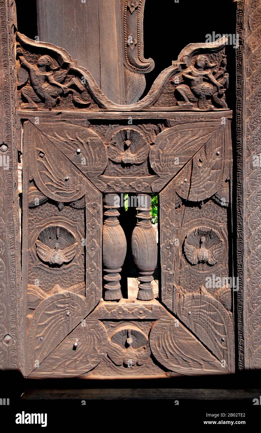 The Bagaya Monastery is constructed entirely of teak wood and was built ...