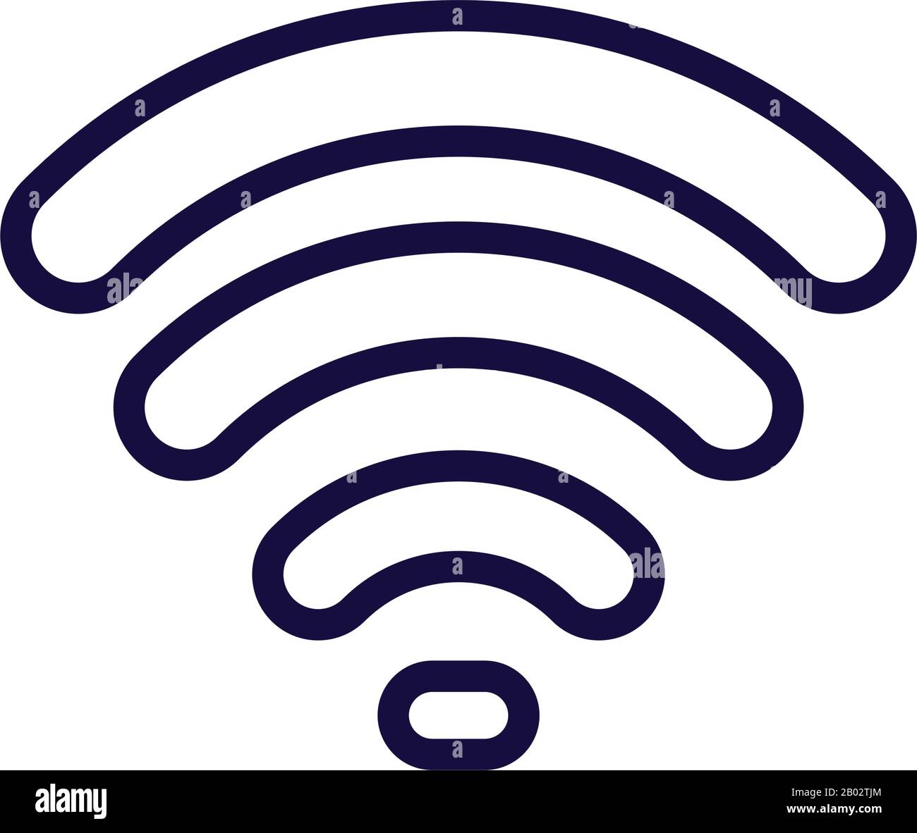 Wifi zone line style icon design, Internet technology communication connection network wireless ...